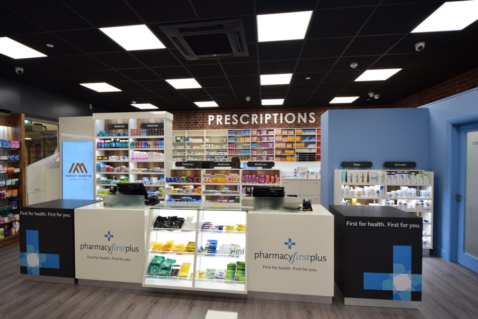 Pharmacy 1st +, Tower - Shop Fitting - Ashley Martin